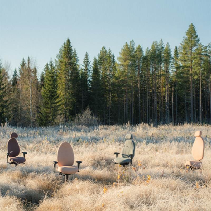 Kontorsstol Malmstolen R3M med låg rygg, Dux-sits, hjul för hårda golv ...