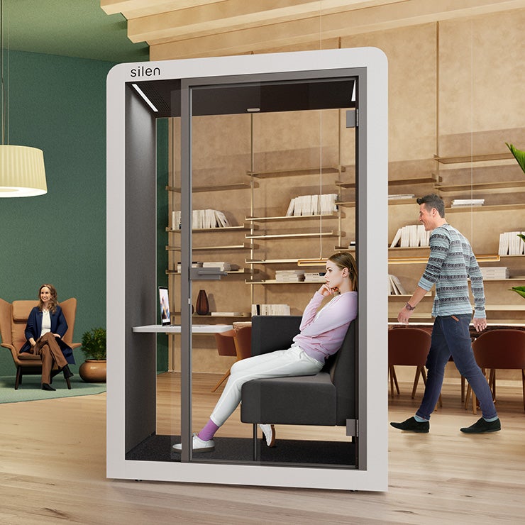 POD Silen Space 1.5, tyst rum för 1 person, Utsida tyg Quest Dritwood ...