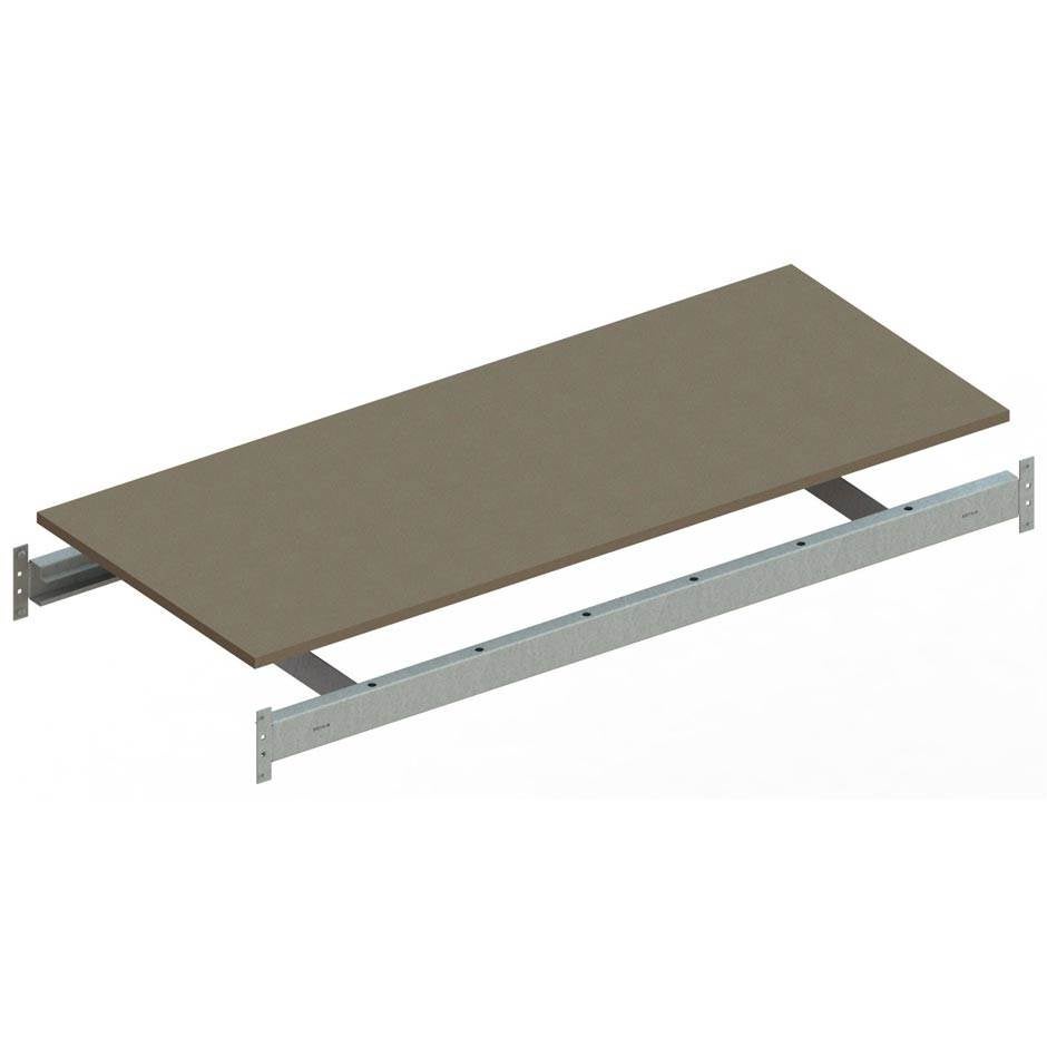 Hyllplan Meta Mini-Rack, spånskiva, 2600x650 mm