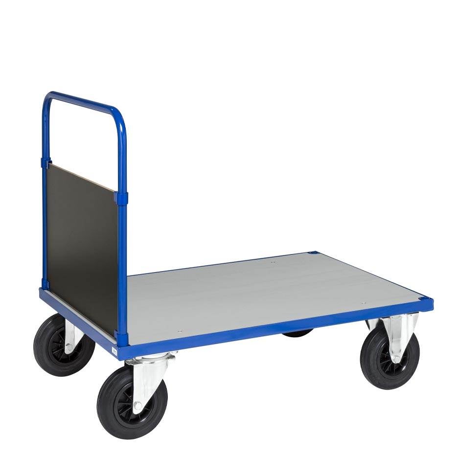 Plattformsvagn Brad, 1 gavel, 1200x800x900 mm, kap. 500 kg, blå/galv